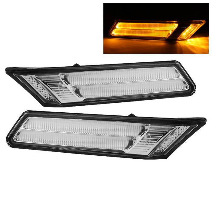 ( xTune ) Porsche 911 997 05-07 - Side Marker Light - Amber LED - Clea ...